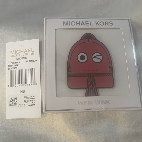 Michael Kors | Accessories | Michael Kors Backpack Wink Leather Sticker ...